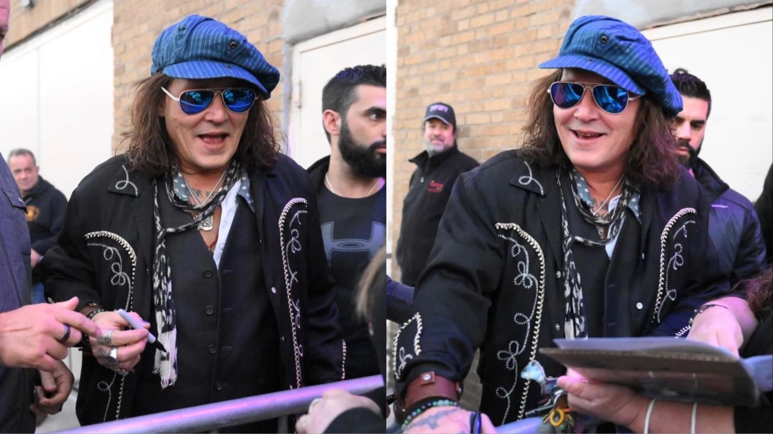 Johnny Depp Poses For Selfies With Fans | iHearts143Quotes Hip Hop News