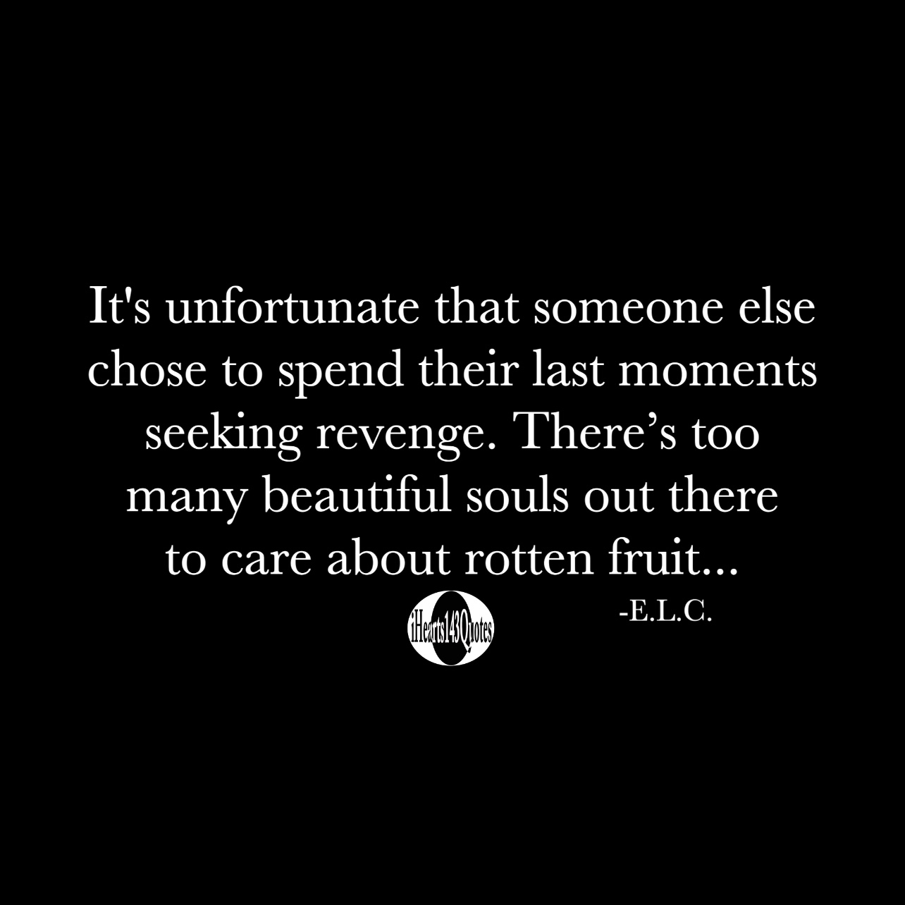 It's unfortunate that someone else chose to spend their last moments ...