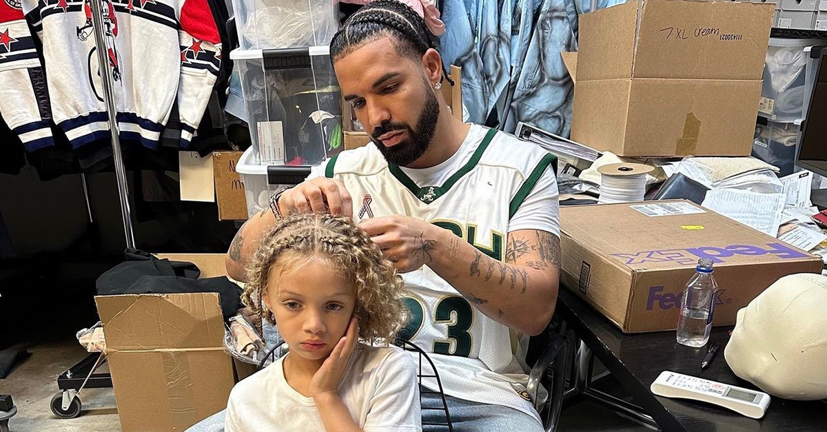 Drake Bonds with His Son as They Share a Special Hair Braiding Moment ...
