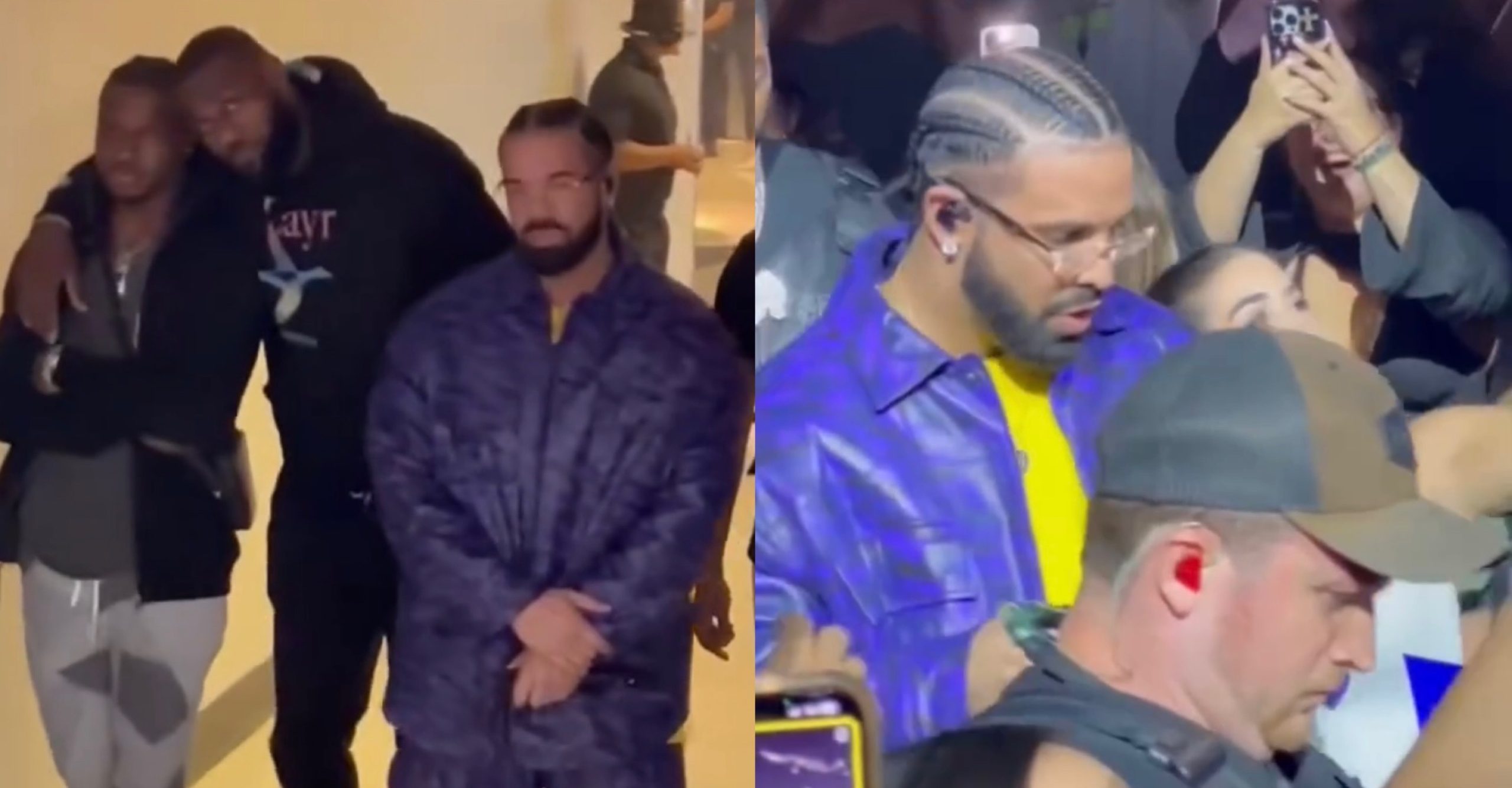 Bronny James, LeBron James, and Drake Unite at "It's All A Blur" Tour ...