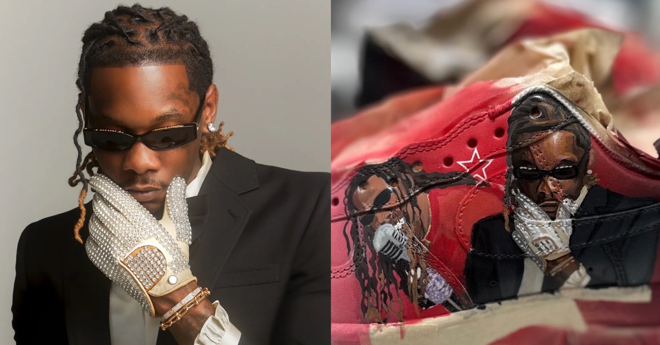 Offset Unveils Exclusive Custom Sneakers Amidst Life's Ups and Downs ...