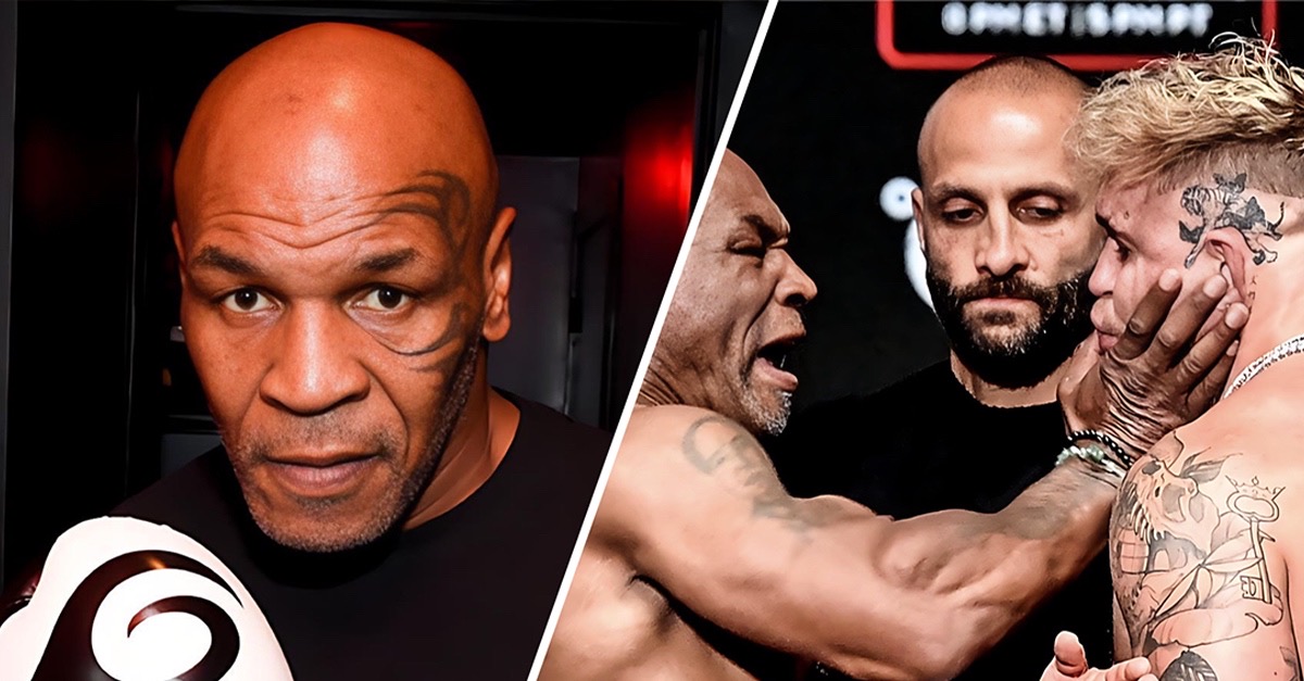 Mike Tyson Throws a Shocking Slap at Jake Paul During Face-Off ...