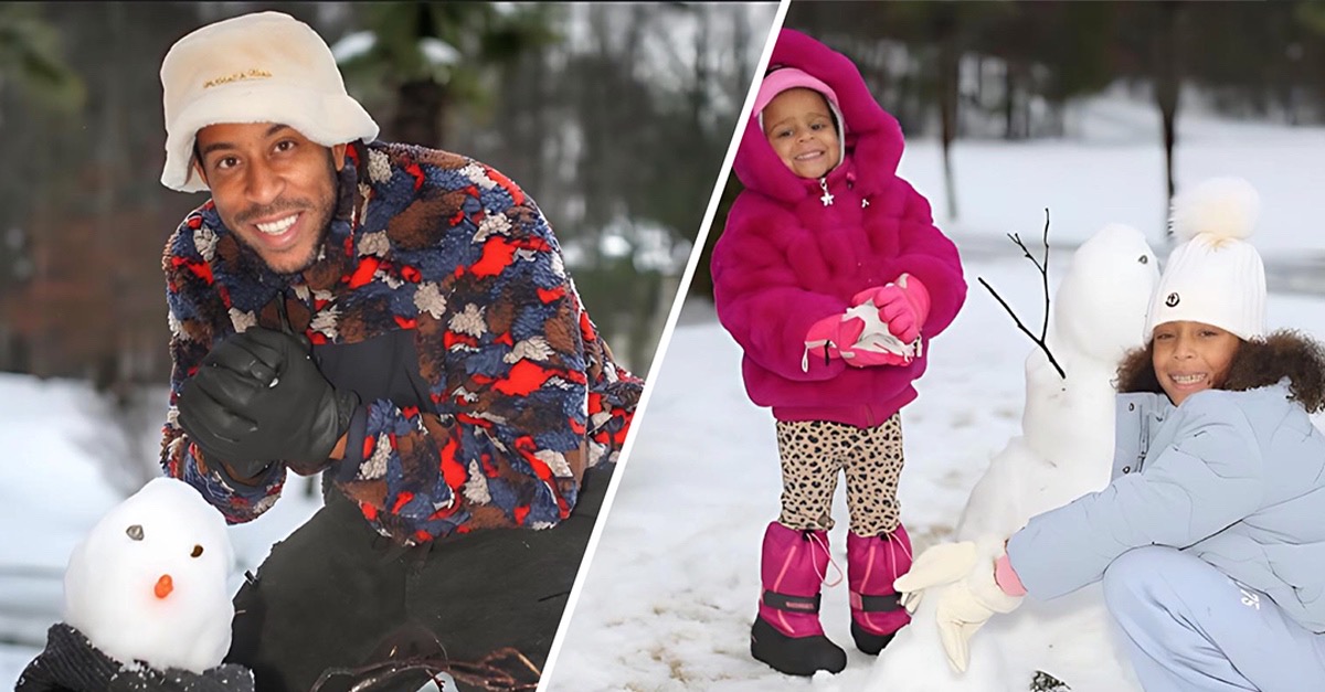 Ludacris Brings Love and Joy to a Snowy Atlanta: Adorable Snowman ...