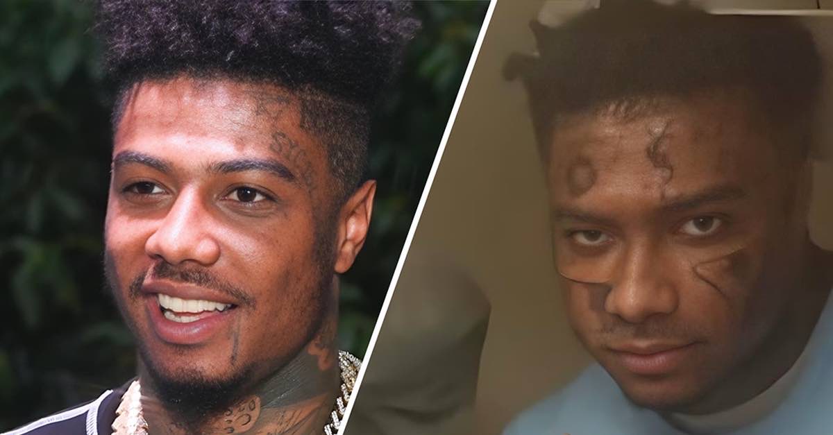 Blueface Debuts Fresh Face Tattoos in Latest Prison Photo... Fans React ...