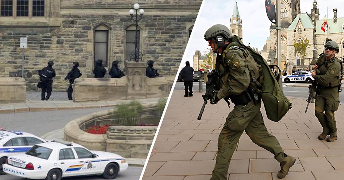 Chaos in Ottawa: Canadian Parliament Locked Down as Police Flood Area ...